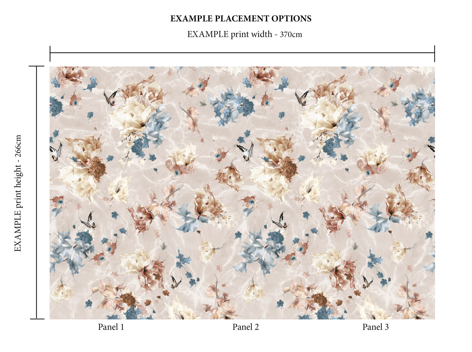 Large Scale Florals Wallpaper - Submerse - Large Scale Florals