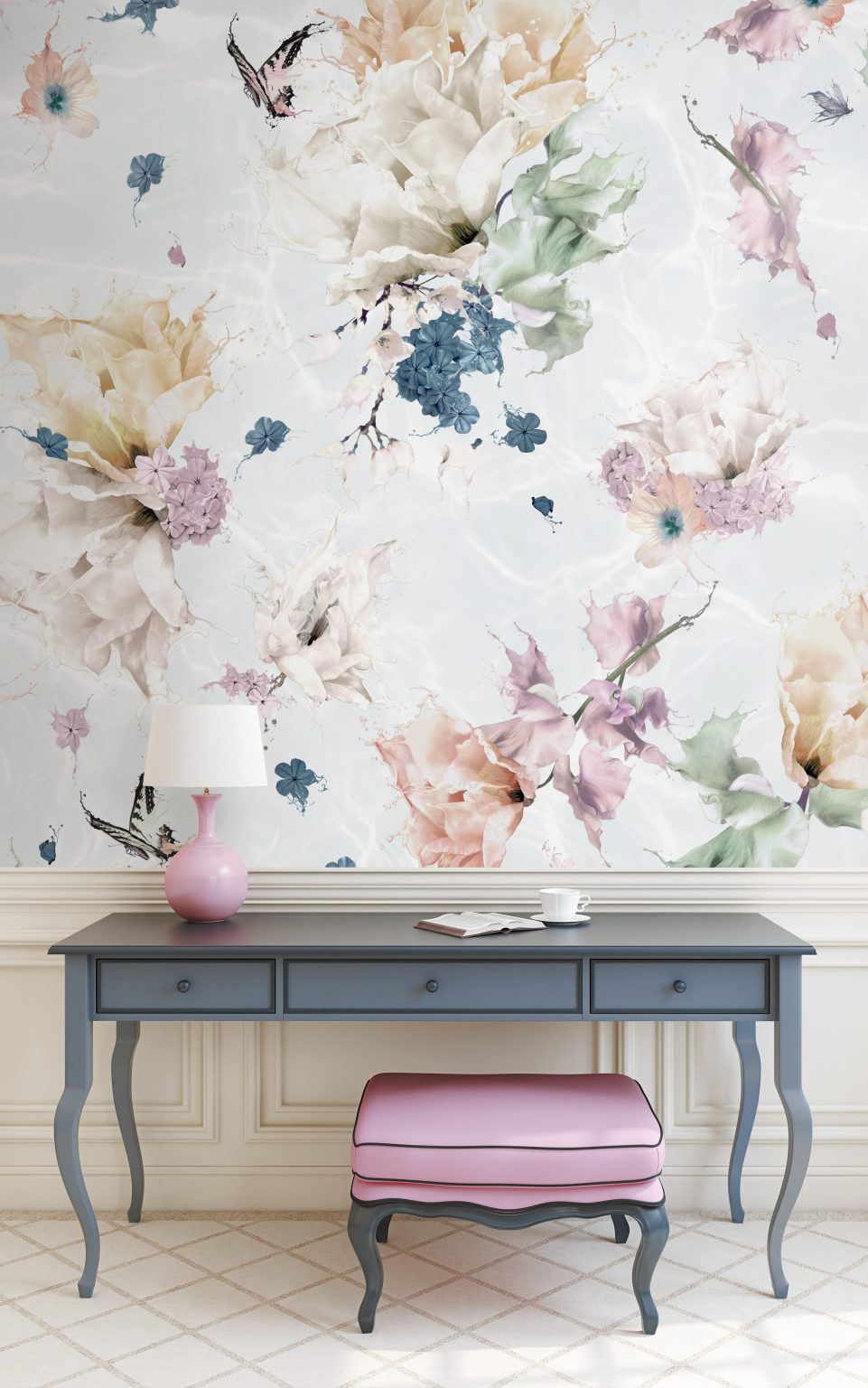 Large Scale Florals Wallpaper - Submerse - Large Scale Florals