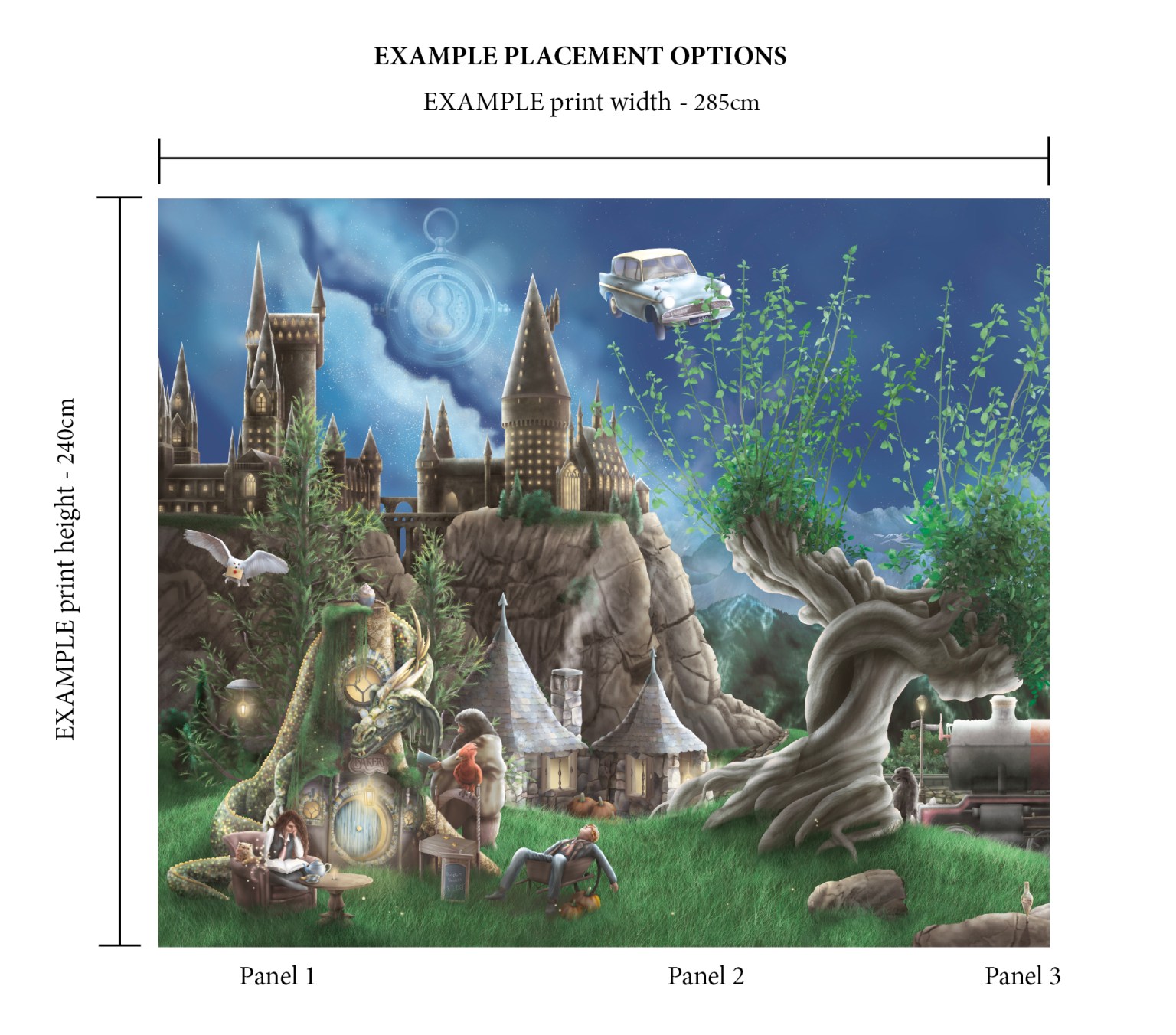 A Wizards World - Custom wallpaper wall mural