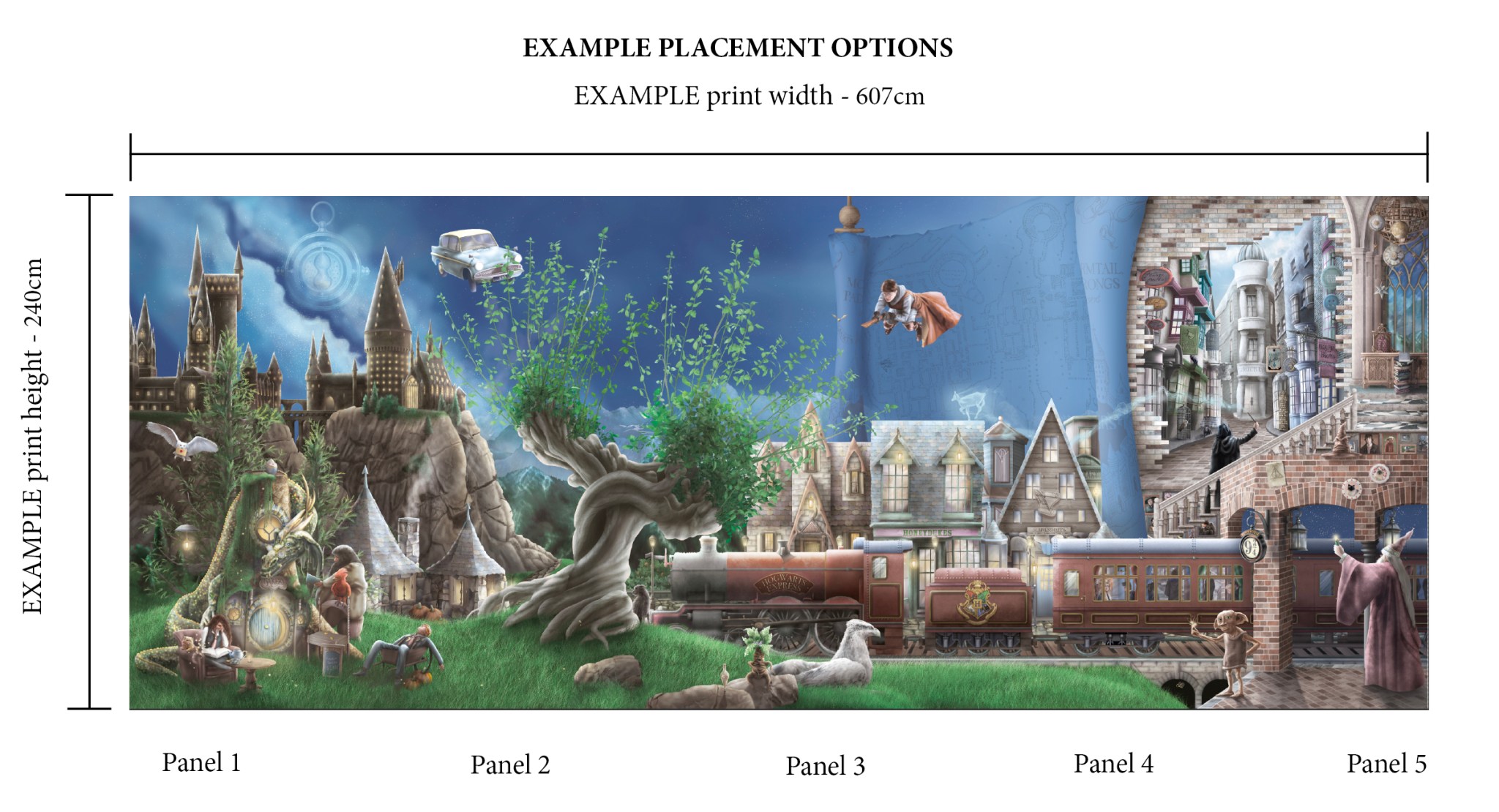 A Wizards World - Custom wallpaper wall mural