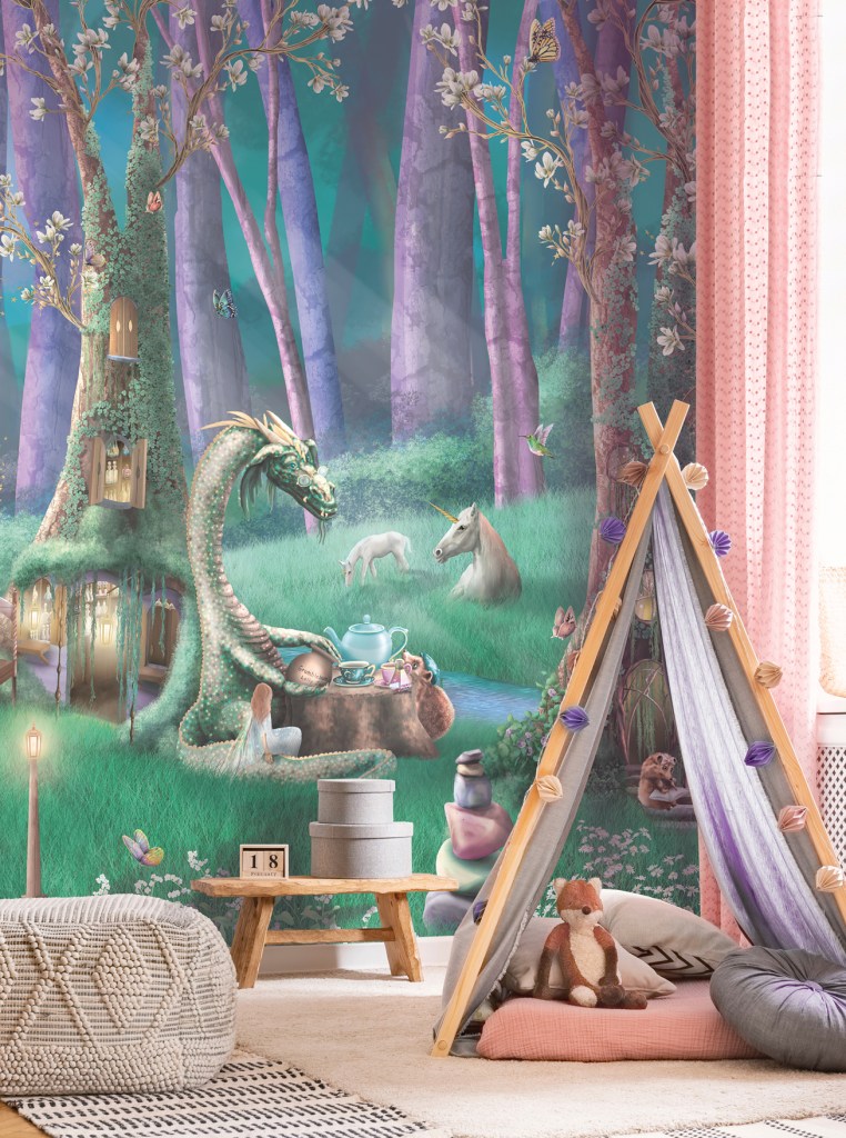 Enchanted Fairy Forest Wallpaper Mural