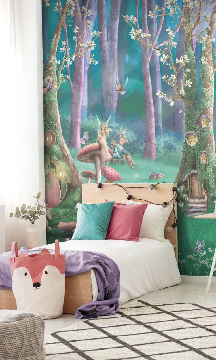 Enchanted Fairy Forest Wallpaper Mural
