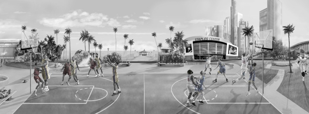 Los Angeles Sports Wall Mural Custom Wallpaper